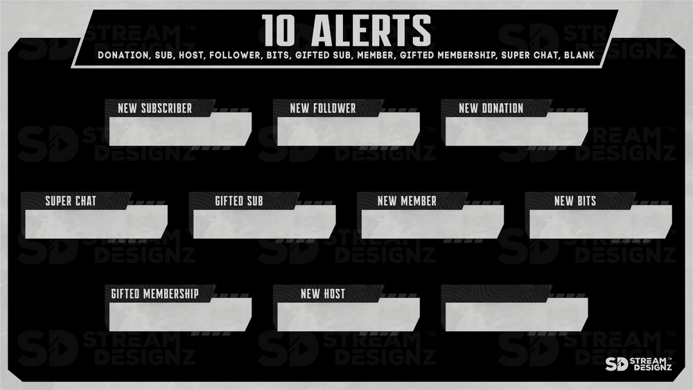 The Ultimate Stream Bundle - Slate | Stream Designz