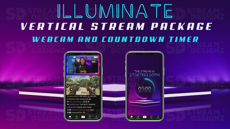 TikTok Vertical Stream Overlays – Stream Designz
