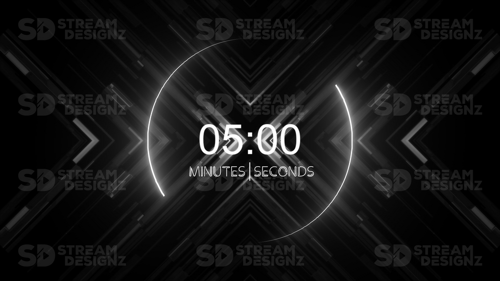Stream Countdown Timer Overlay - Shadow | Stream Designz
