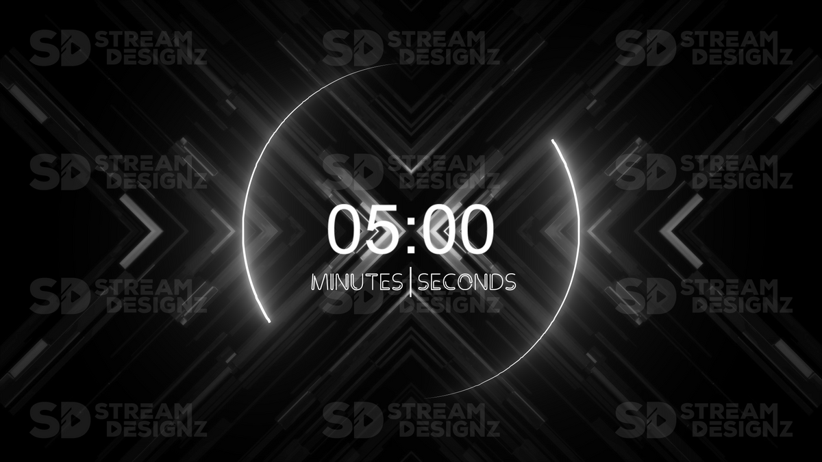 Stream Countdown Timer Overlay - Shadow | Stream Designz