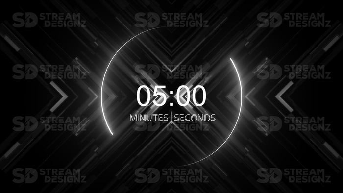 Stream Countdown Timer Overlay - Shadow | Stream Designz