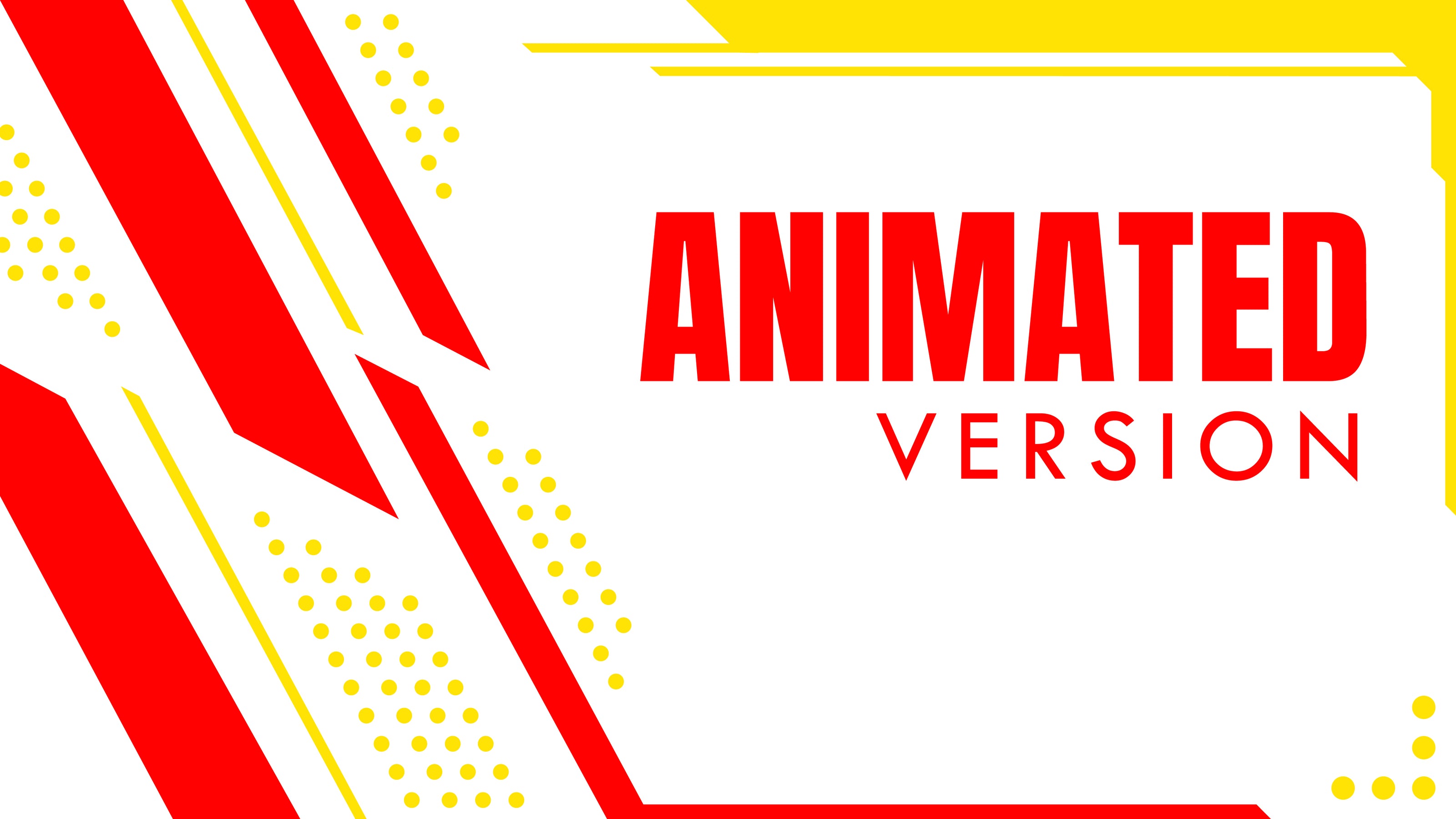Animated Stream Overlay Package - "Sleek" - Yellow & Red | Stream Designz