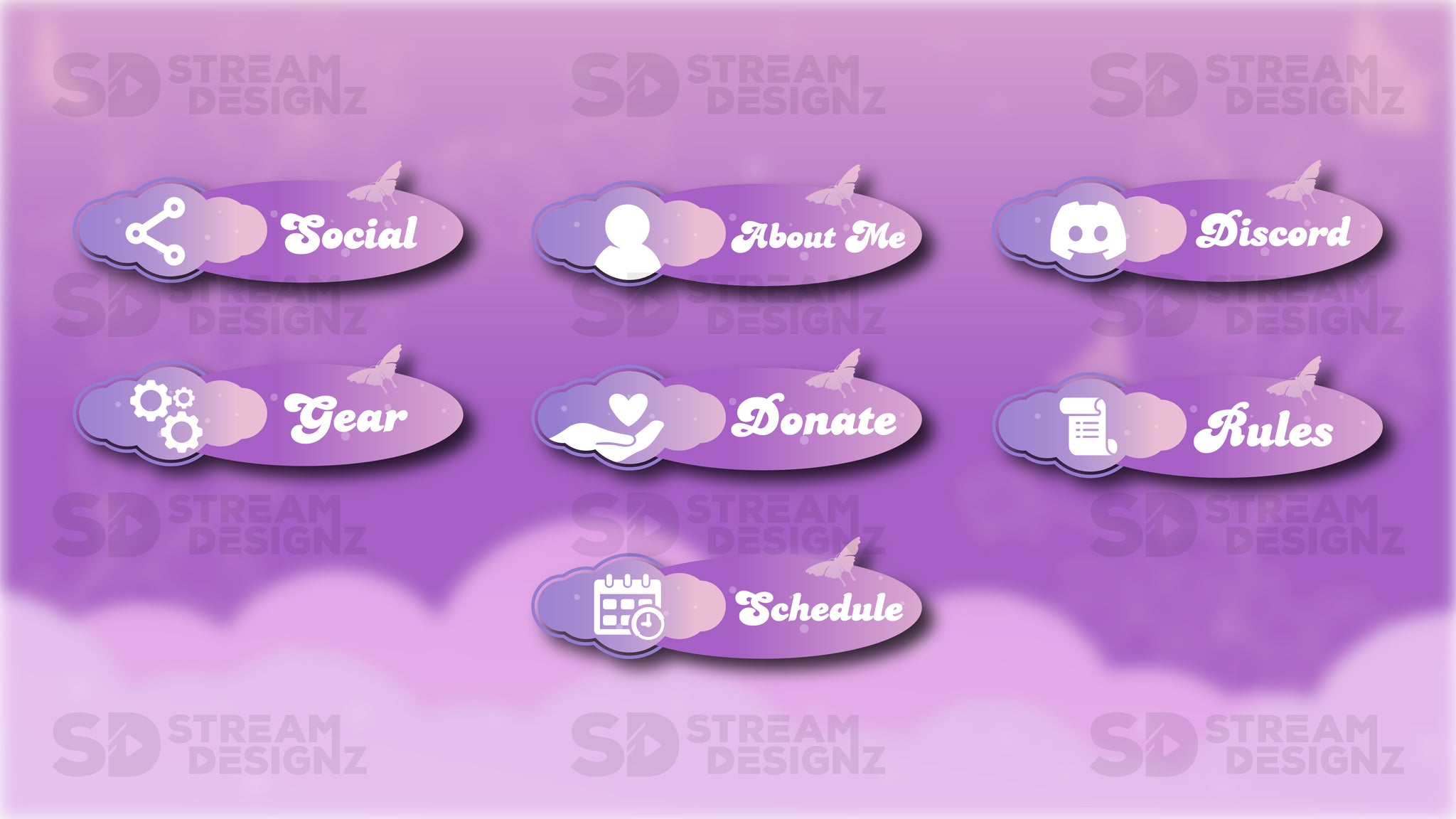 Twitch Panels - Monarch | Stream Designz
