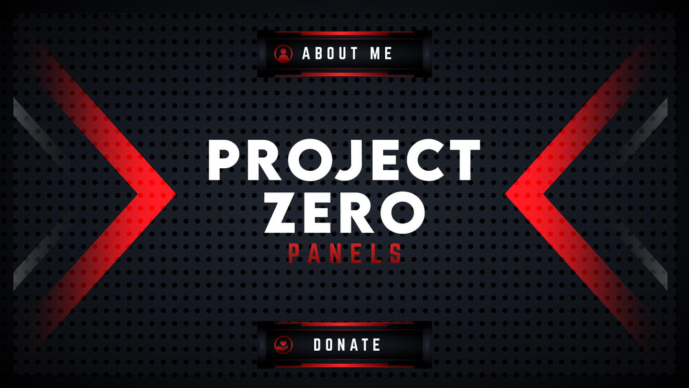 Twitch Panels - Project Zero | Stream Designz