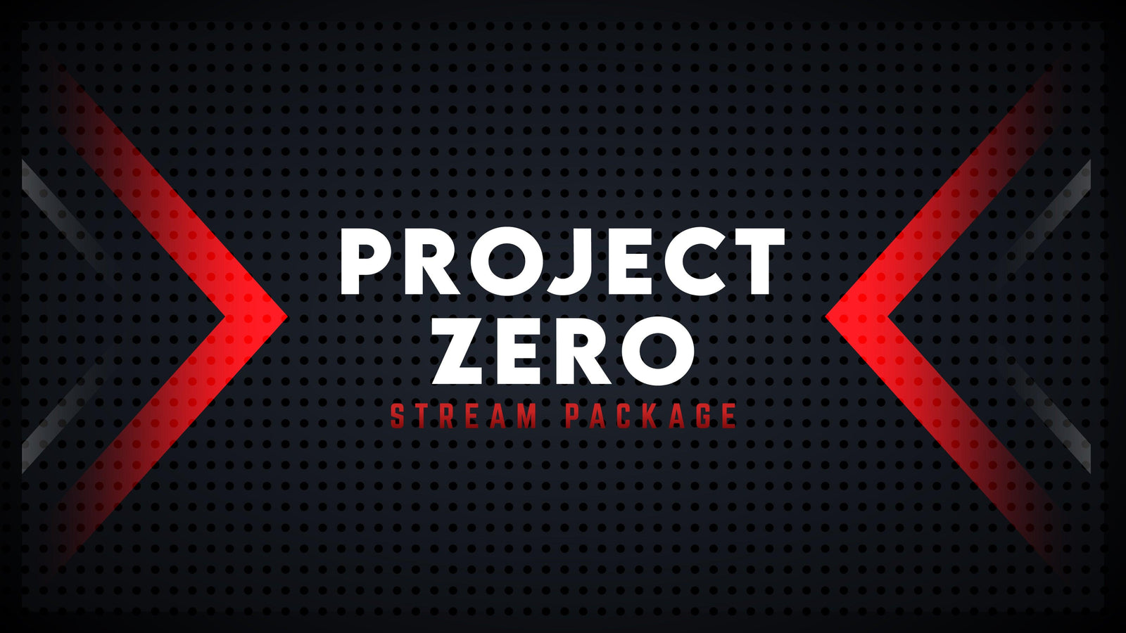 Animated Stream Overlay Package - Project Zero | Stream Designz