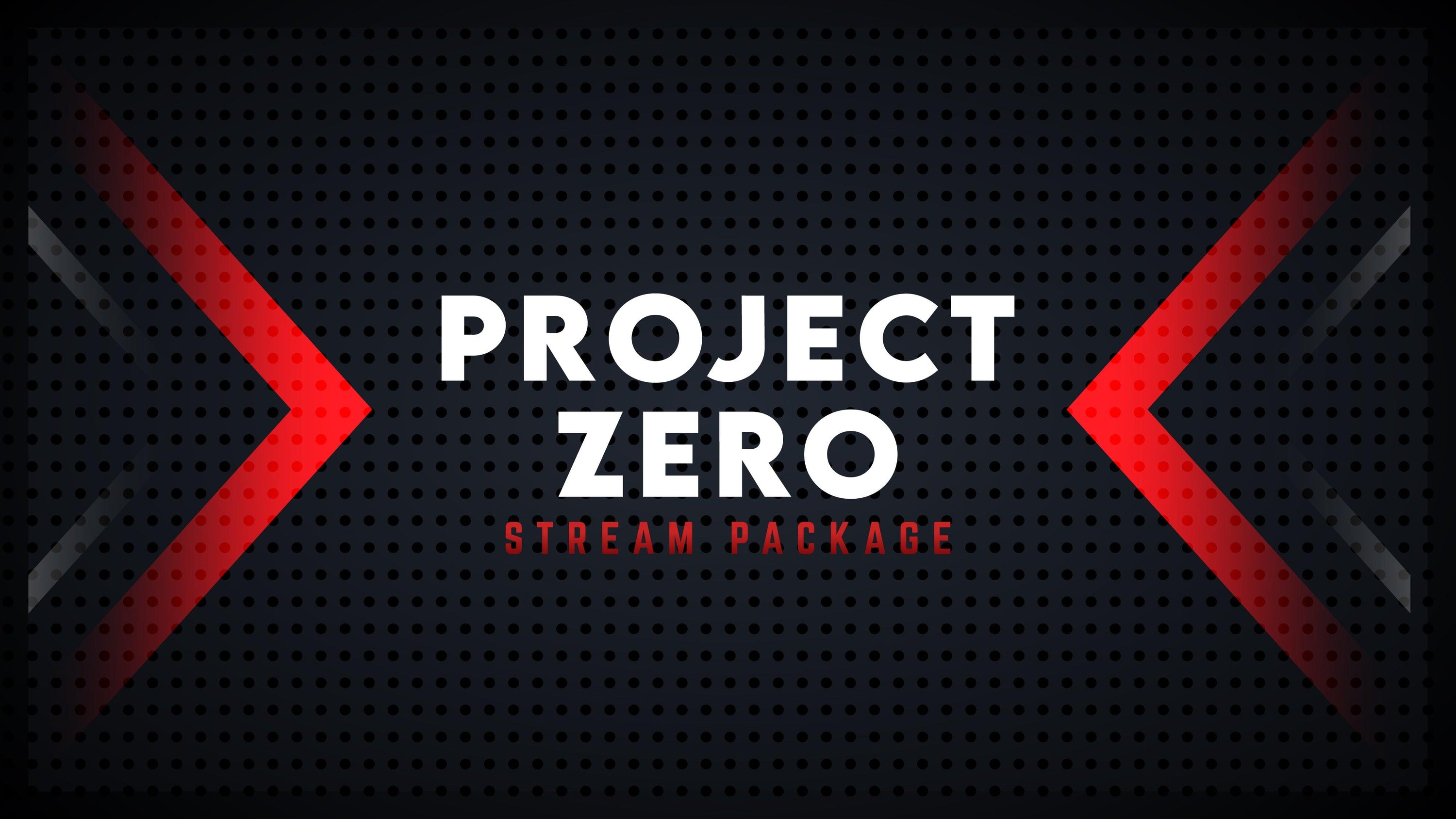 Animated Stream Overlay Package - Project Zero | Stream Designz